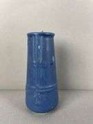 Arts and Crafts Matte Blue Art Pottery Vase - Matthew Bullock Auctioneers