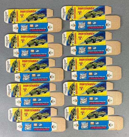 Group of 10 Matchbox No. 9 AMX Javelin Type I Boxes - Matthew Bullock ...
