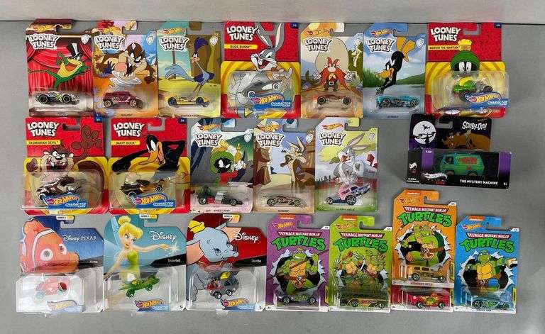 Group of Hot Wheels Cartoon Die-Cast Vehicles - Matthew Bullock Auctioneers