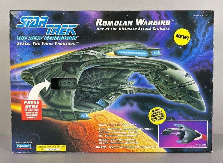 1993 Playmates Star Trek The Next Generation Romulan Warbird - Matthew ...