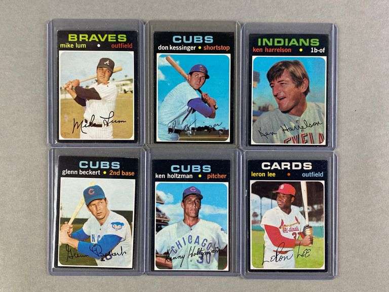 10 - 1971 Topps Baseball Cards with HOFs, and Rookies - Matthew Bullock ...