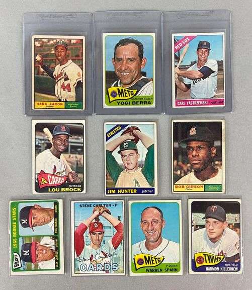 10 - 1961 - 67 Tops Baseball HOFs Cards - Matthew Bullock Auctioneers