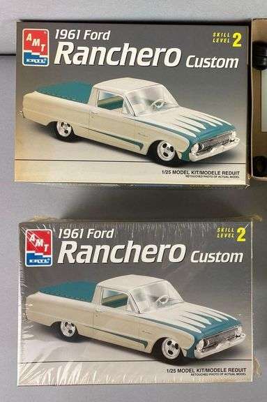 Groupnof 2 AMT ERTL 1961 Ford Ranchero Custom Model Vehicle Kits ...