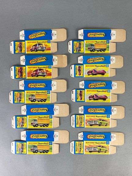 Group of 10 Matchbox Type G Superfast Boxes - Matthew Bullock Auctioneers