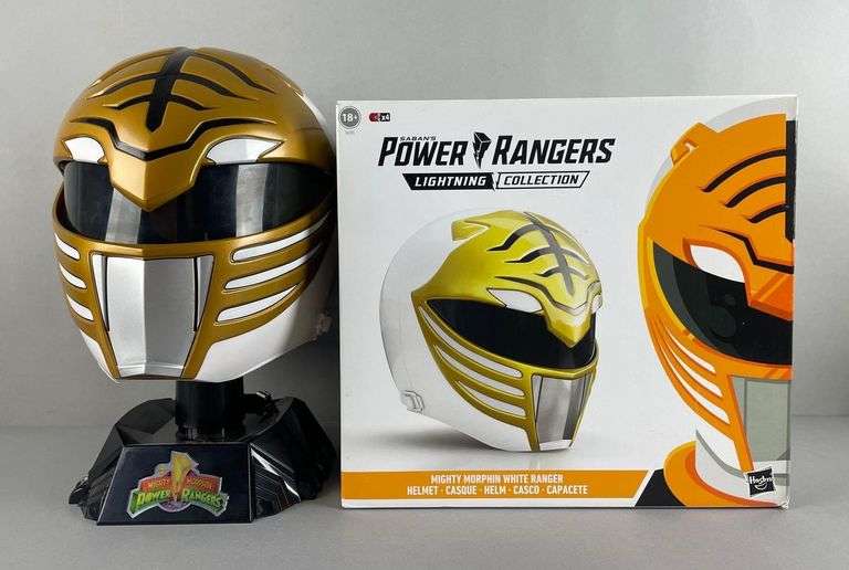 Mighty Morphin Power Hasbro Lightning Collection Rangers White Ranger Helmet - Matthew Bullock ...