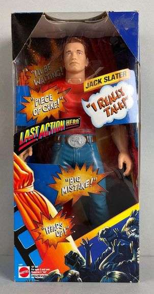 1993 Mattel Last Action Hero Jack Slater Talking Action Figure ...