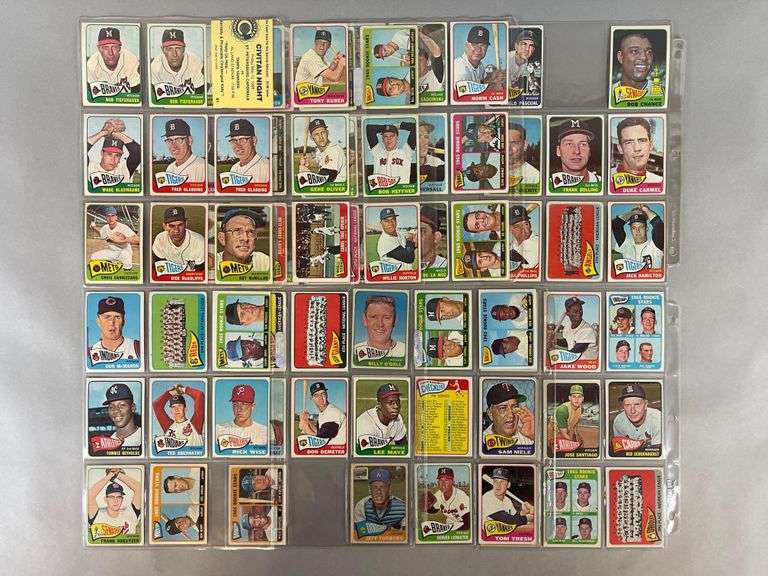 70+ 1965 Topps Baseball Cards with HOFs, Stars, and High Numbers ...