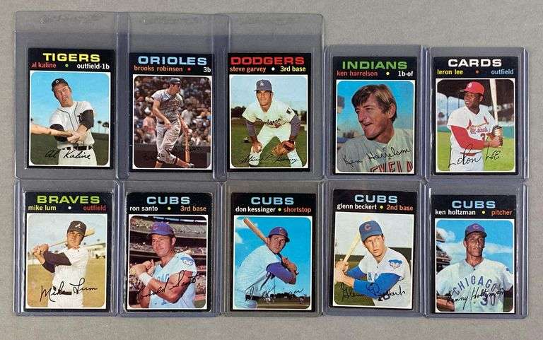 10 - 1971 Topps Baseball Cards with HOFs, and Rookies - Matthew Bullock ...