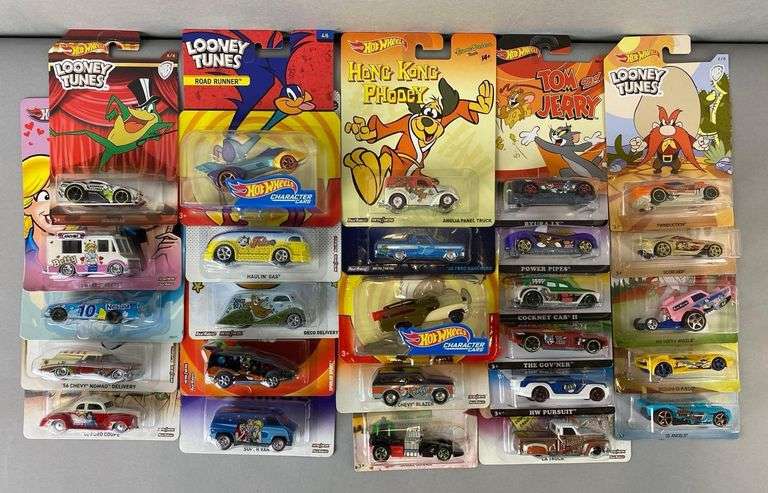 Group of 26 Mattel Hot Wheels Cartoon Die-Cast Vehicles - Matthew ...