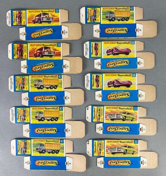 Group of 10 Matchbox Type G Superfast Boxes - Matthew Bullock Auctioneers