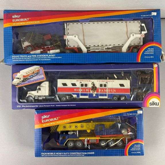 Group of 3 Siku 1/55 Scale Die-Cast Vehicles - Matthew Bullock Auctioneers
