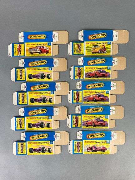 Group of 10 Matchbox Type G Superfast Boxes - Matthew Bullock Auctioneers