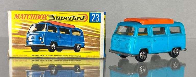 Matchbox No. 23 Volkswagen Camper Superfast - Matthew Bullock Auctioneers