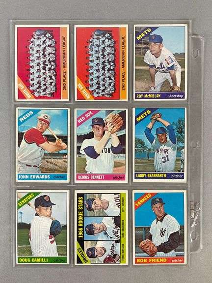 165+ 1966 Topps Baseball Cards with HOFs, Stars, and High Numbers ...