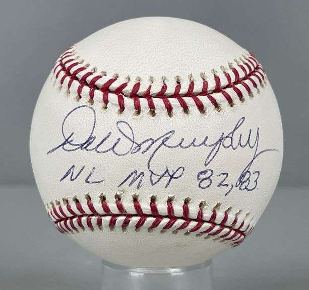 Dale Murphy Signed Official MLB Rawlings Baseball with Inscription - Matthew Bullock Auctioneers