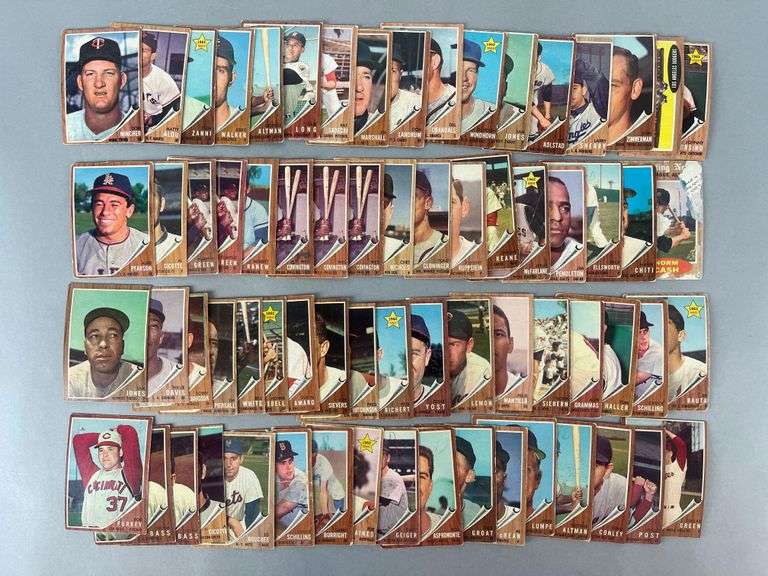 400+ 1962 Topps Baseball Cards with HOFs, Stars, and Rookies - Matthew ...