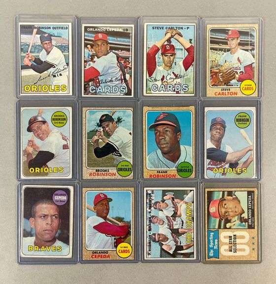 12 - 1967 - 69 Topps Baseball HOFs - Matthew Bullock Auctioneers