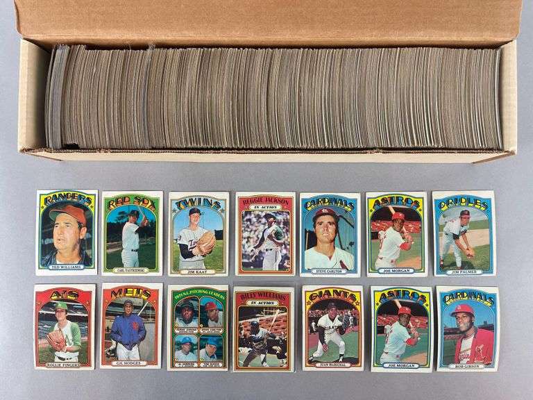 800+ 1972 Topps Baseball with HOFs, Stars, Rookies, and High Numbers ...