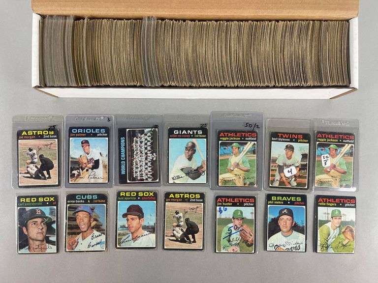 800+ 1971 Topps Baseball Cards with HOFs, Stars, and Rookies - Matthew ...