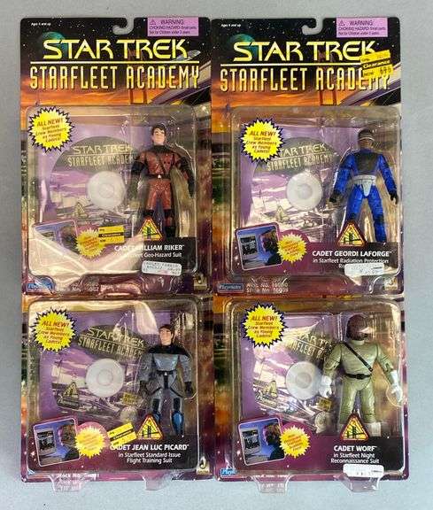 Group of 4 Playmates Star Trek Starfleet Academy Action Figures ...