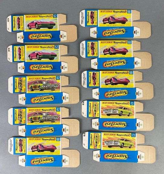Group of 10 Matchbox Type G Superfast Boxes - Matthew Bullock Auctioneers