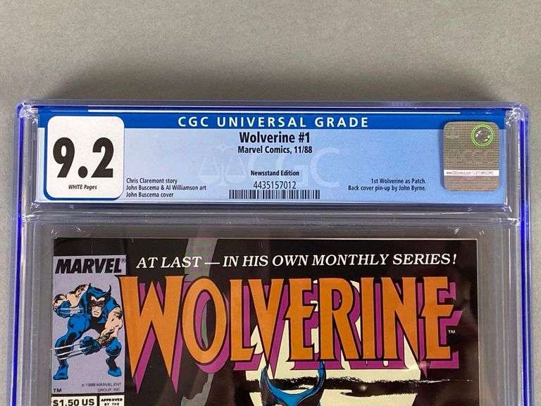 CGC Graded Marvel Comics Wolverine No. 1 - Matthew Bullock Auctioneers