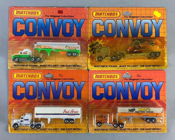 Group of 4 Matchbox Convoy Die-Cast Trucks - Matthew Bullock Auctioneers