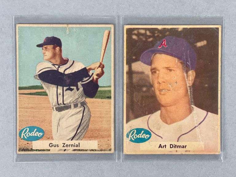 Rare 1955 Rodeo Meats Athletics Gus Zernial and Art Ditmar - Matthew ...