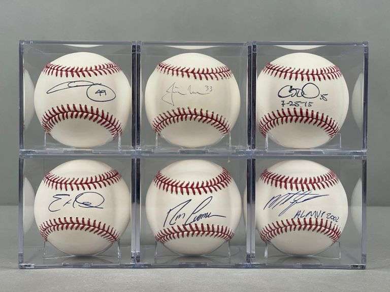6 - 2000s Baseball Star Signature Official MLB Rawlings Baseballs ...