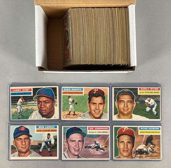 157 - 1956 Topps Baseball Cards with HOFs, Stars, and Team Cards ...