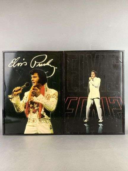 Group of 2 Elvis Presley Hanging Light Boxes - Matthew Bullock Auctioneers
