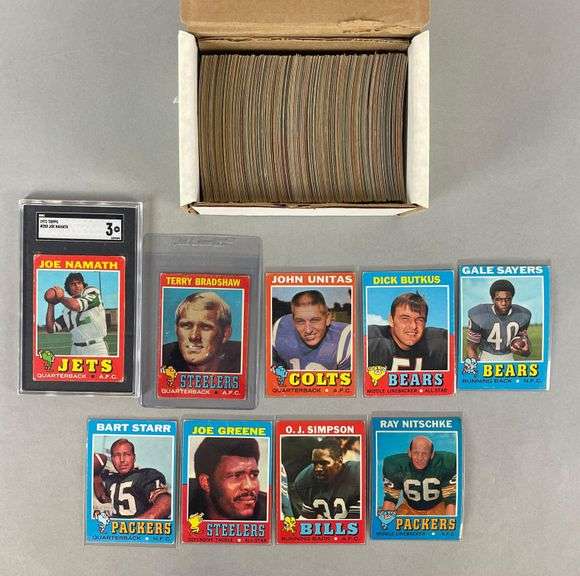 1971 Topps Football Complete Set with SGC 3 Joe Namath - Matthew ...