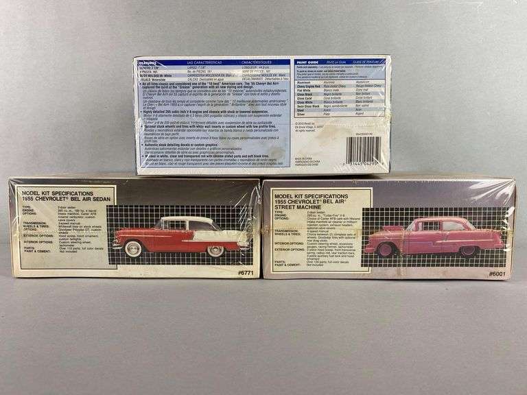 Group of 3 Chevrolet Bel Air Model Car Kits - Matthew Bullock Auctioneers