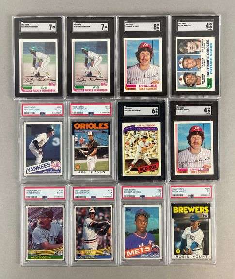 12 - 1980 - 86 Topps and Donruss Baseball HOFs, Stars, and Rookies ...