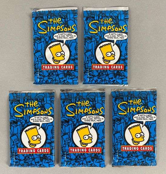 5 - 1993 Skybox Simpsons Unopened Packs - Matthew Bullock Auctioneers