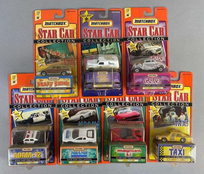 Group of 7 Matchbox Star Car Collection Die-Cast Cars - Matthew Bullock ...