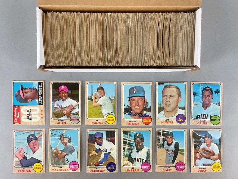 475+ 1968 Topps Baseball Cards with HOFs, Stars, and Rookies - Matthew ...