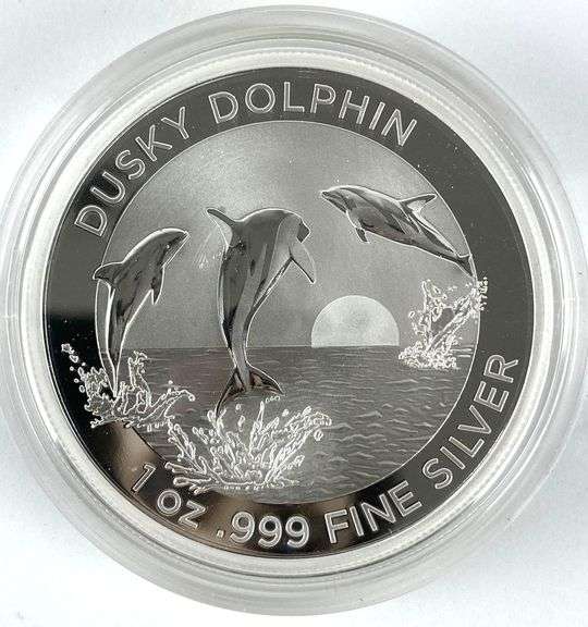 2022 Australia $1 Dusky Dolphin 1 oz .999 Fine Silver Round - Matthew ...