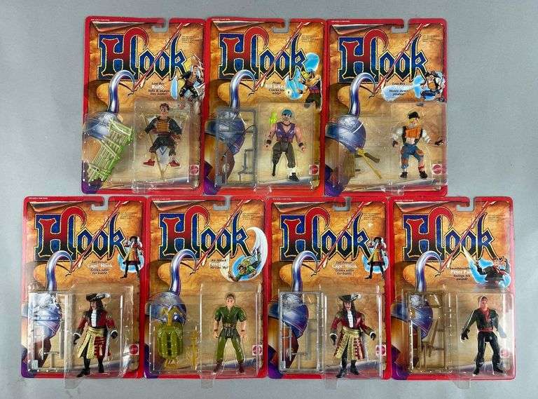 Group of 1991 Mattel Hook Action Figures - Matthew Bullock Auctioneers