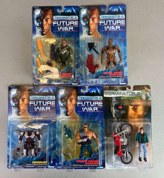 Group of 5 Kenner Terminator 2 Action Figures - Matthew Bullock Auctioneers