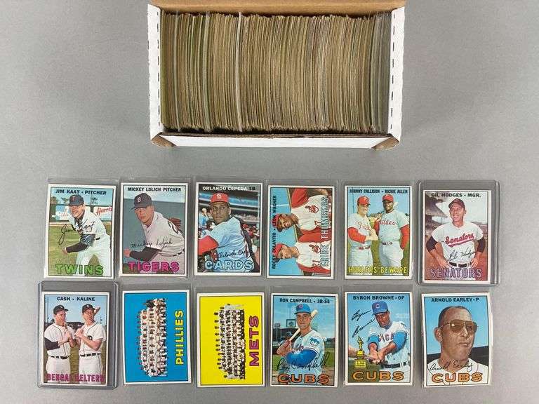 400+ 1967 Topps Baseball Cards with HOFs, Stars, and Rookies - Matthew ...