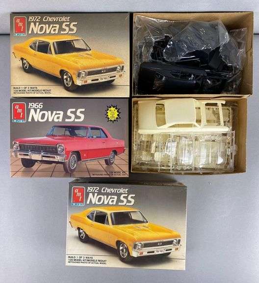 Group of 3 Cheverolet Nova SS Model Car Kits - Matthew Bullock Auctioneers