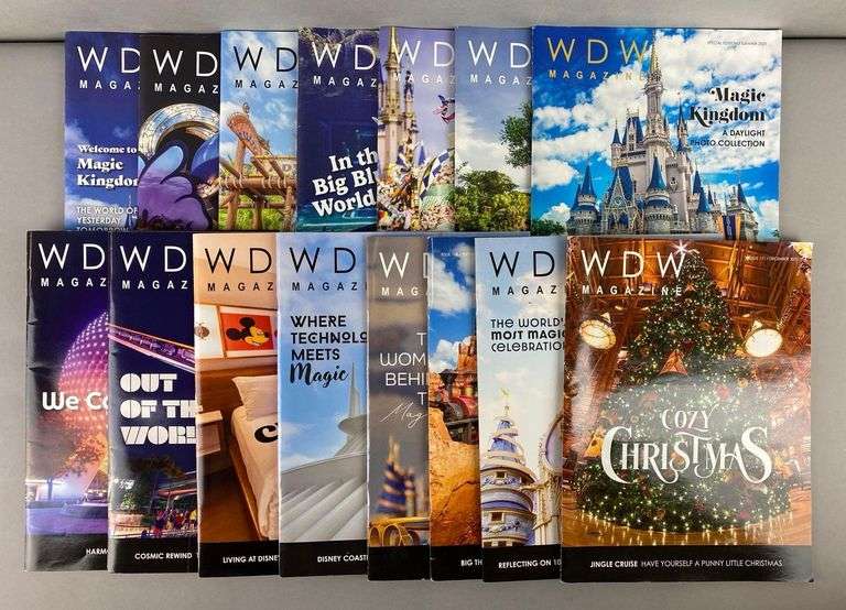Group of 15 Walt Disney World Magazine - Matthew Bullock Auctioneers