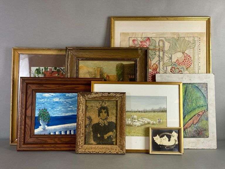 Group of 8 Artworks - Matthew Bullock Auctioneers