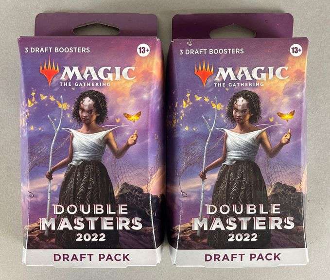 2022 Magic The Gathering Double Masters Draft pack Hanger Boxes ...