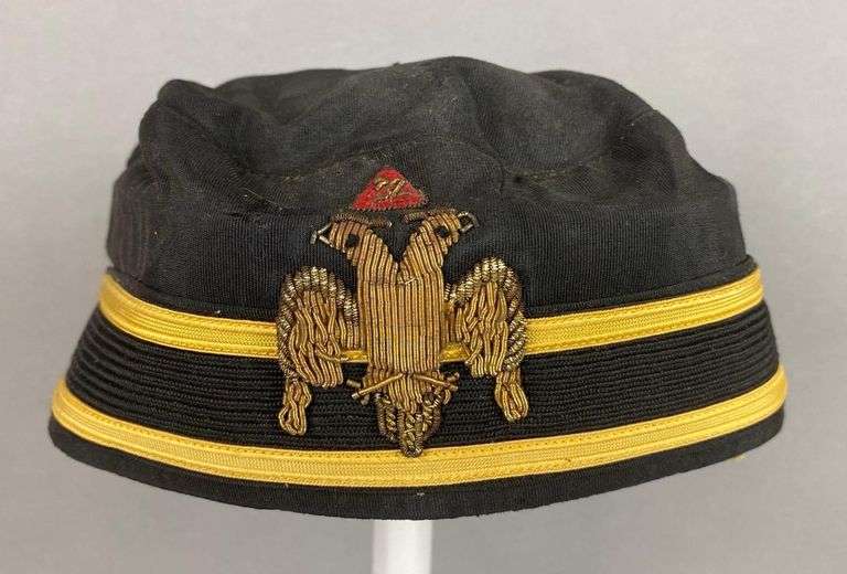 Antique C E Ward Co. 32nd Degree Free Masonic Scottish Rite Cap ...