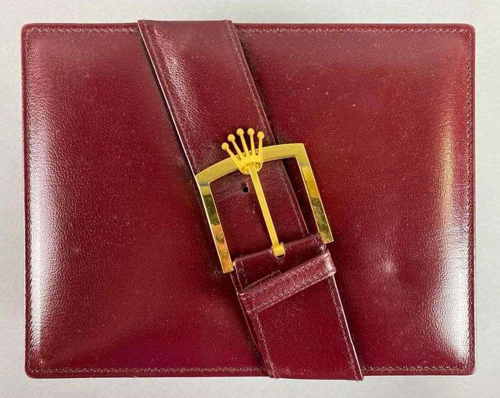 Empty Red Rolex Watch Display and Storage Case - Matthew Bullock ...