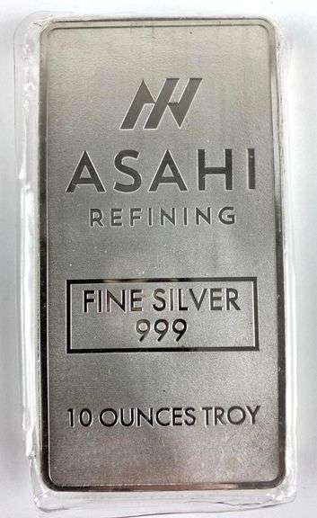 Asahi Refining 10oz .999 Fine Silver Ingot/Bar - Matthew Bullock ...