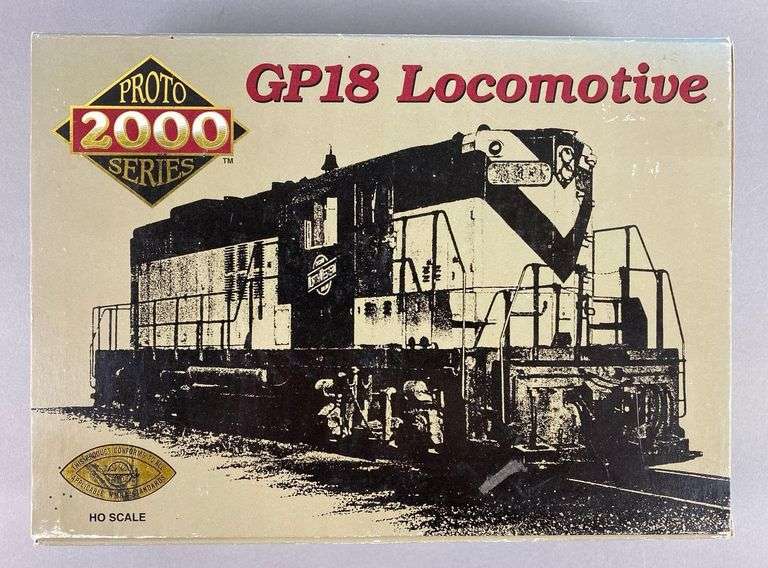 Life Like Trains Proto 2000 Series GP18 HO Scale Diesel Locomotive - Matthew Bullock Auctioneers