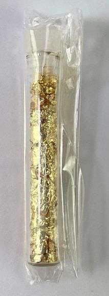 Vial of Gold Flakes - Matthew Bullock Auctioneers
